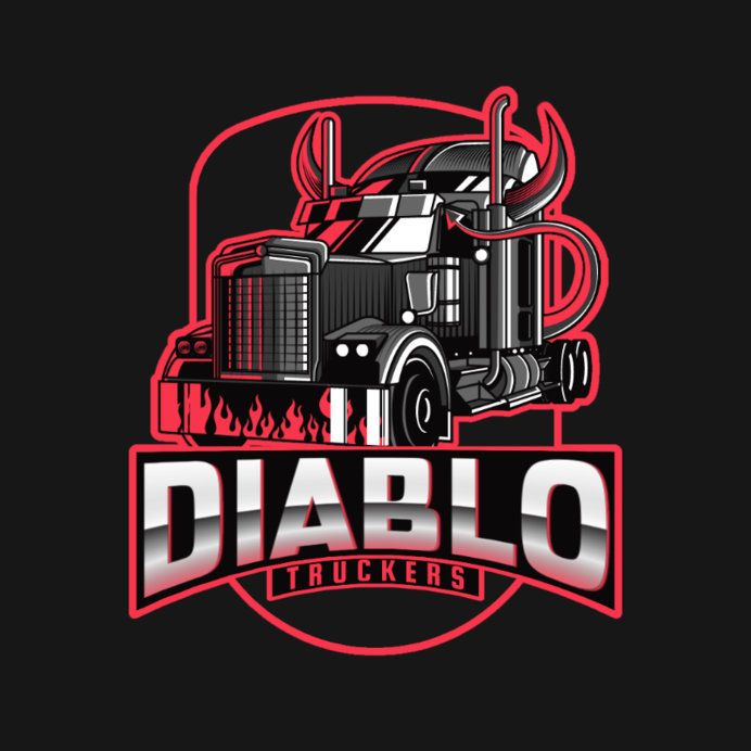 Placeit - Moving Company Logo Maker with a Horned Trailer Truck ...