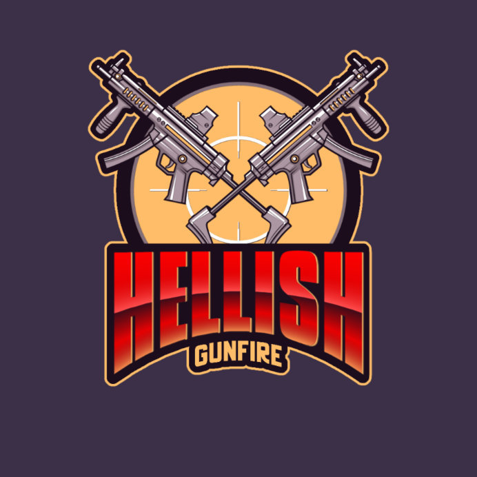 Placeit - Logo Maker for Gamers with Machine Gun Graphics
