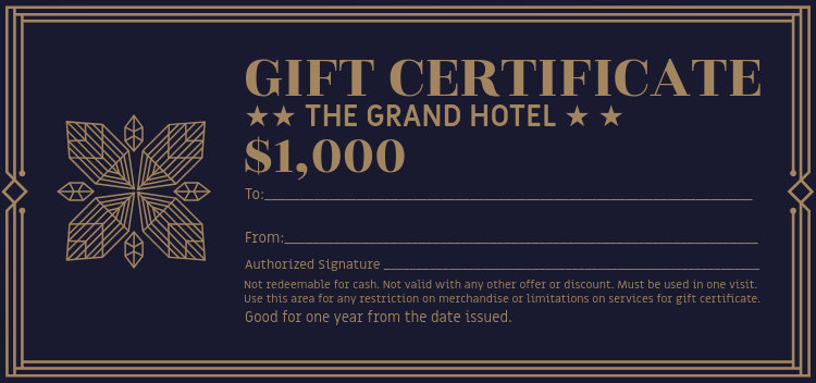 Placeit - Design Template for a Fancy Gift Certificate