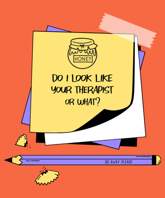 Placeit - T-Shirt Design Template Featuring Funny Graphics and Notes