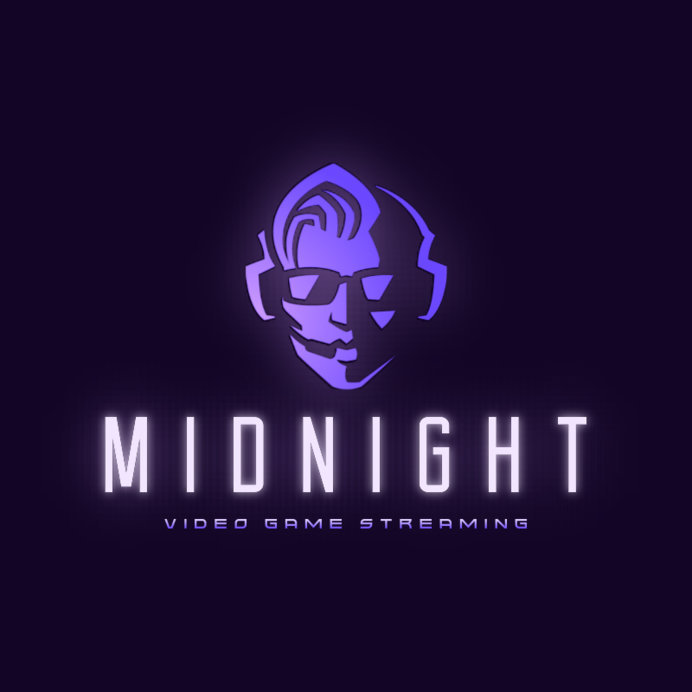 purple face logo