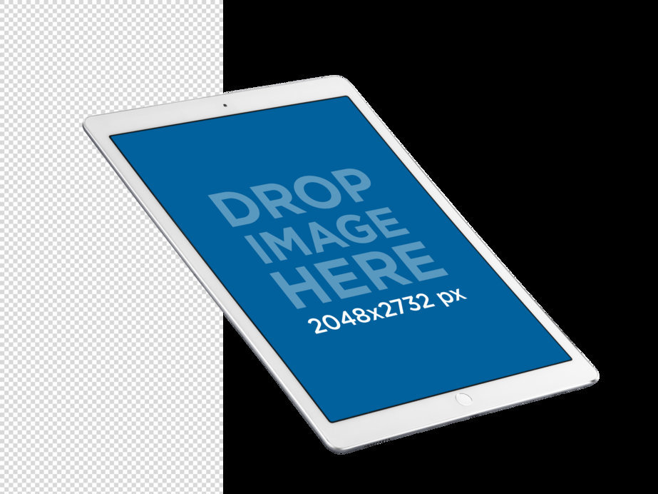 Placeit - White iPad Pro Mockup with Apple Pencil Over a Background