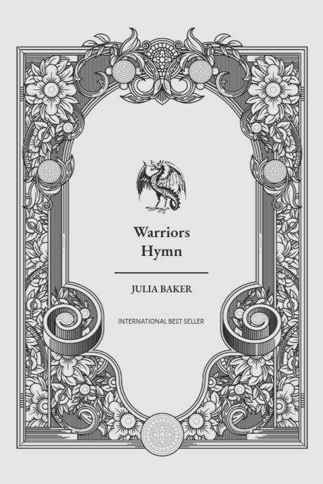 medieval book cover template