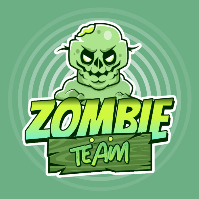 Placeit - Logo Template for a Mobile Game App Featuring a Zombie