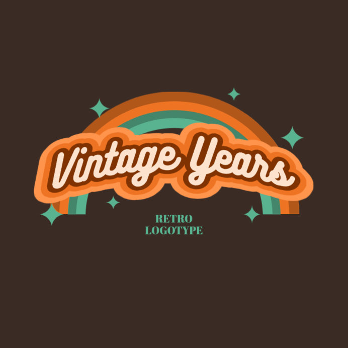 Placeit - Logo Template Featuring a Colorful Retro Design