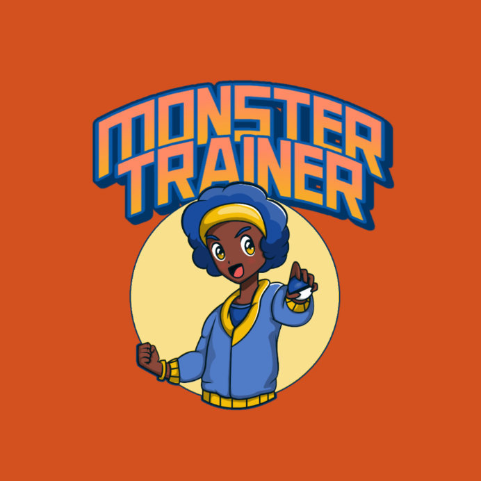 Placeit - Gaming Logo Maker with a Pokémon Trainer Inspired Character