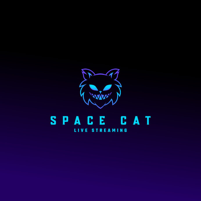 Placeit - Logo Creator for a Streaming Channel Featuring a Cat Graphic