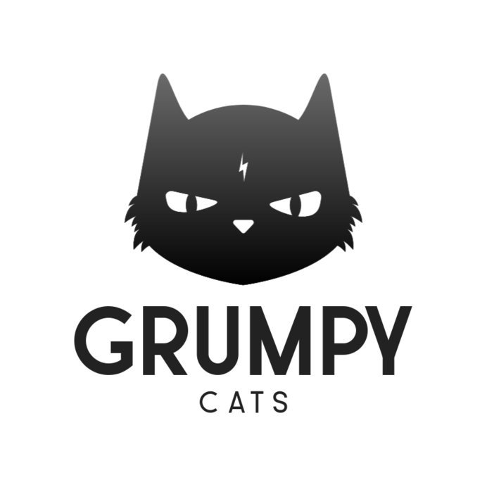 Placeit - Gaming Logo Maker with a Minimalistic Grumpy Cat Icon