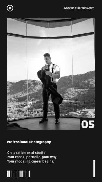 Placeit - Minimalist Style Instagram Story Maker with a Picture Portrait