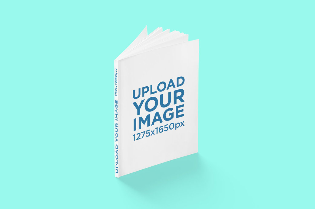 Placeit - Mockup of a Magazine with a Customizable Spine