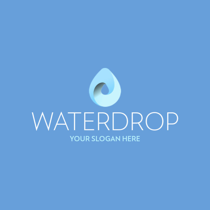 Placeit - Abstract Logo Maker with a Drop of Water Graphic