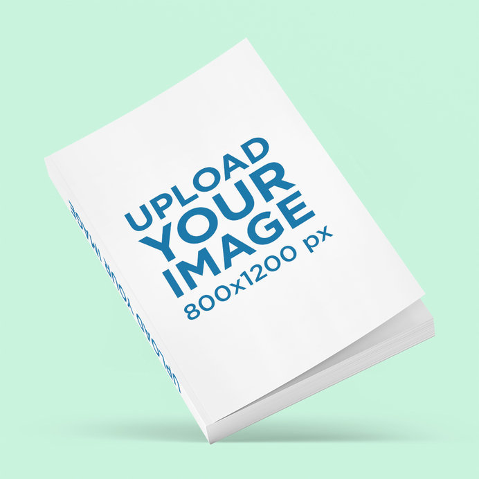 Placeit - Mockup of a Book Featuring a Customizable Background