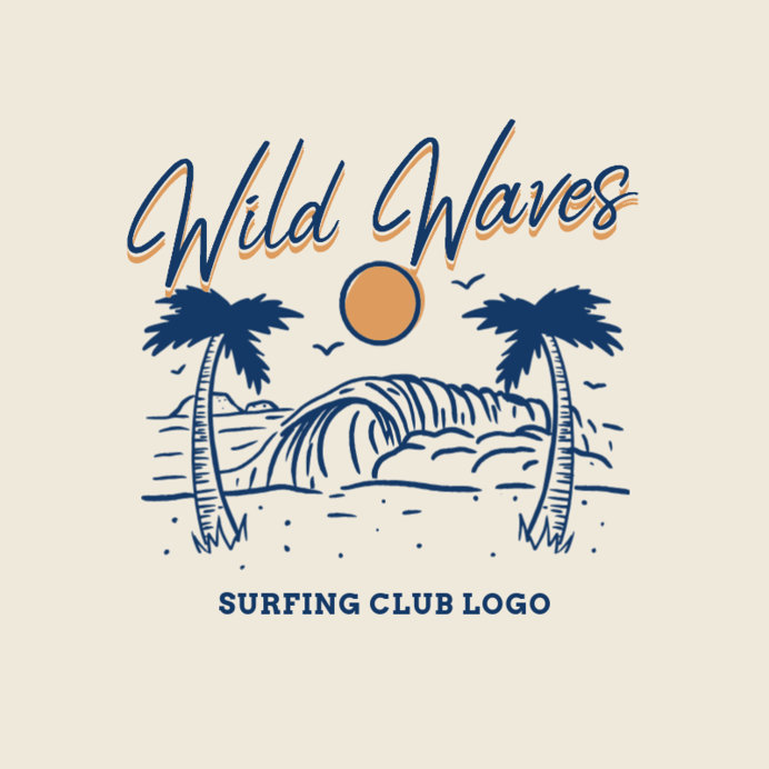 Placeit - Surfing Apparel Logo Creator with Vintage Beach Graphics