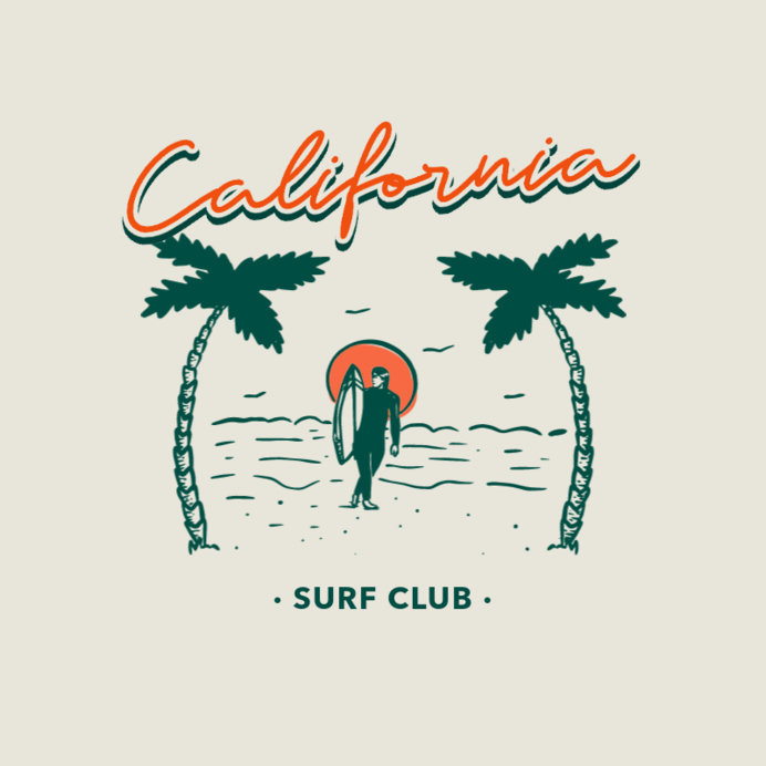 Placeit - Vintage Surf Club Logo Generator