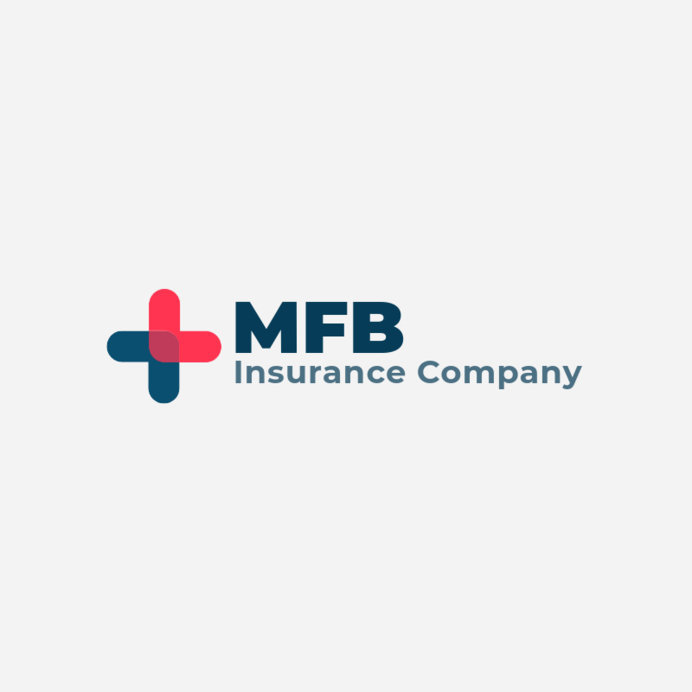 Placeit - Logo Maker for an Insurance Company with a Plus Icon