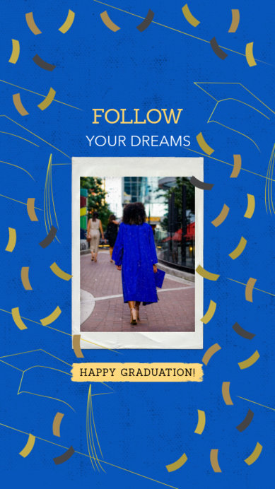 Placeit - Festive Instagram Story Template for a Graduation Ceremony