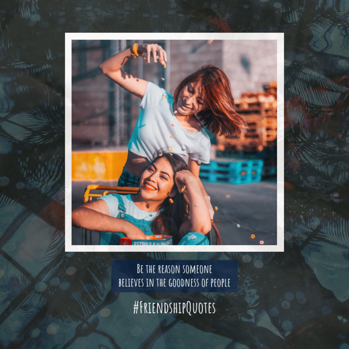 Placeit - Facebook Post Template with a Friendship Quote