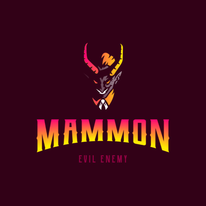 Placeit - Illustrated Logo Maker for Gamers Featuring an Evil Demon