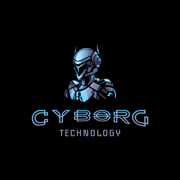 Placeit - Gaming Logo Template with a Cyborg Graphic