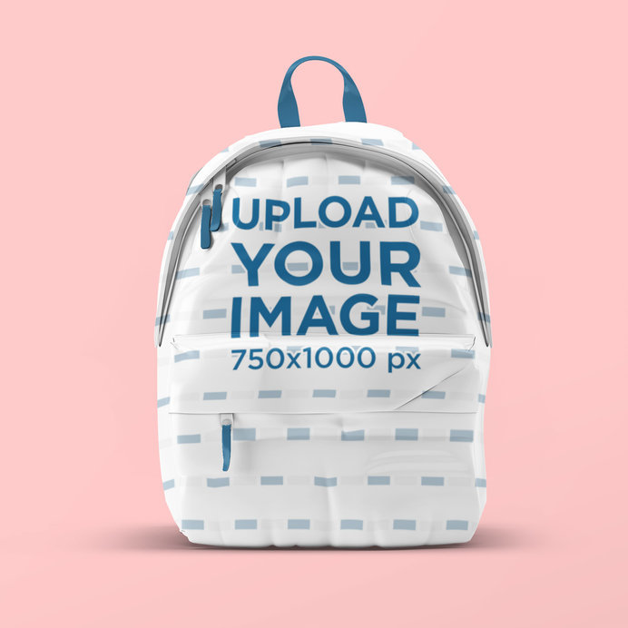 Placeit - Backpack Mockup Featuring a Customizable Background