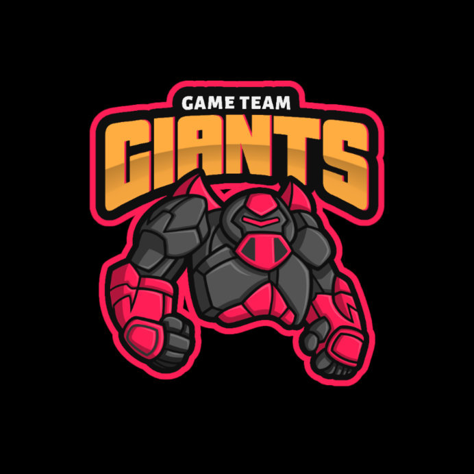 Placeit - Logo Maker for a Gaming Squad with a Giant Robot