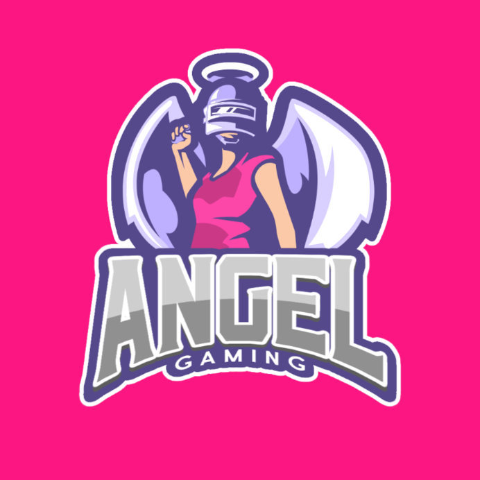 Placeit - Gaming Logo Maker Featuring a Female Angel Character