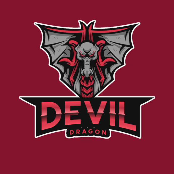 Placeit - Gaming Logo Template with a Devil's Crest Illustration