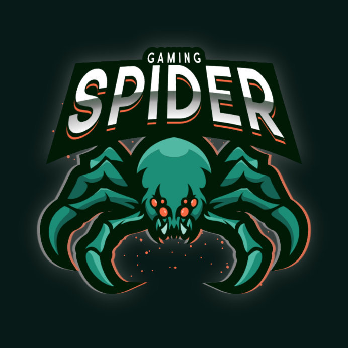 Placeit - Gaming Logo Creator Featuring an Intimidating Spider