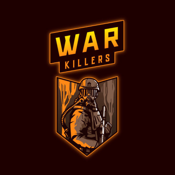 Placeit - Logo Generator Featuring a War-Assigned Shooter