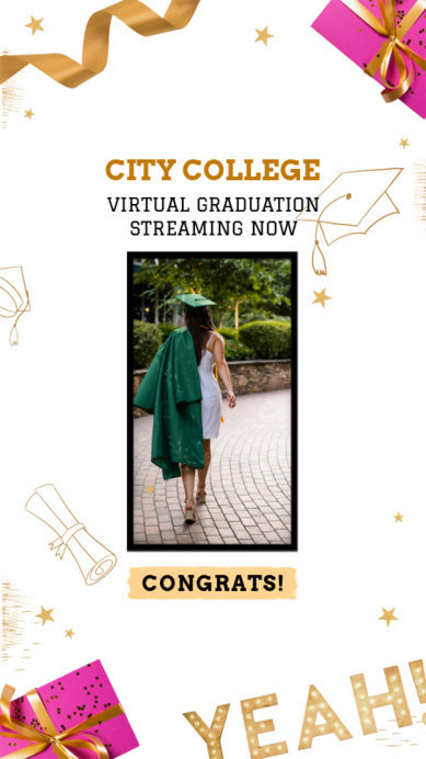 Placeit - Instagram Story Maker For a Virtual Graduation Ceremony