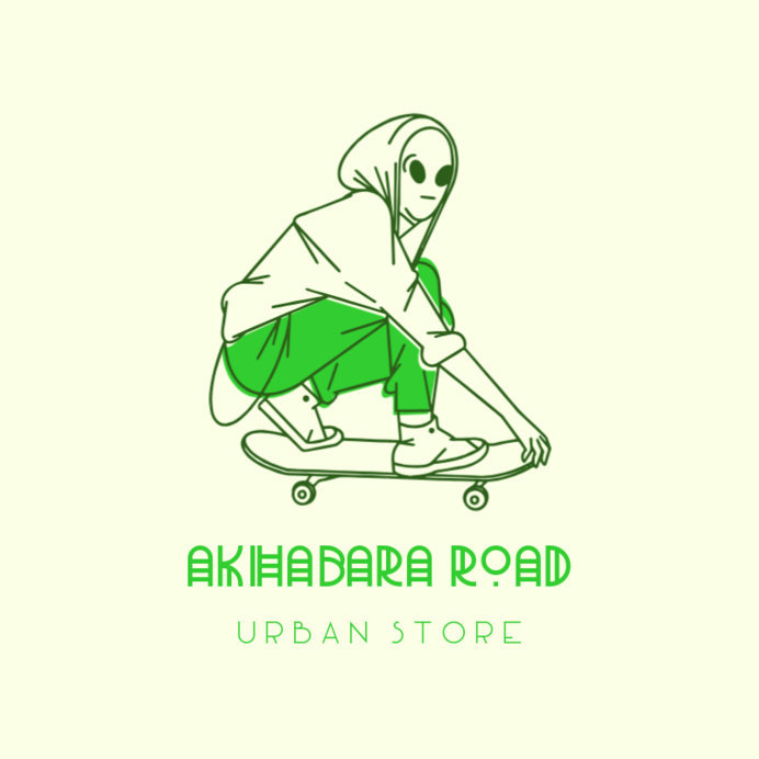 Placeit - Illustrated Logo Template Featuring a Hand-Drawn Alien