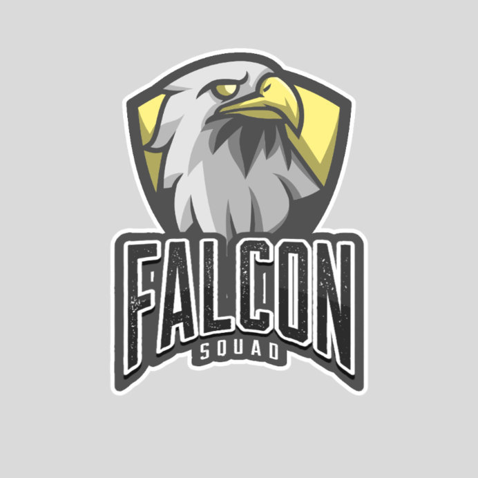 Placeit - Logo Maker for an eSports Squad with a Falcon Graphic