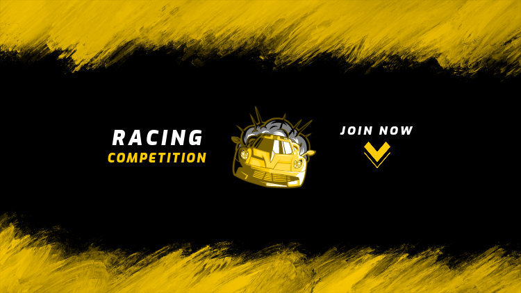 Placeit - YouTube Banner Design Template for a Car Racing Game Competition