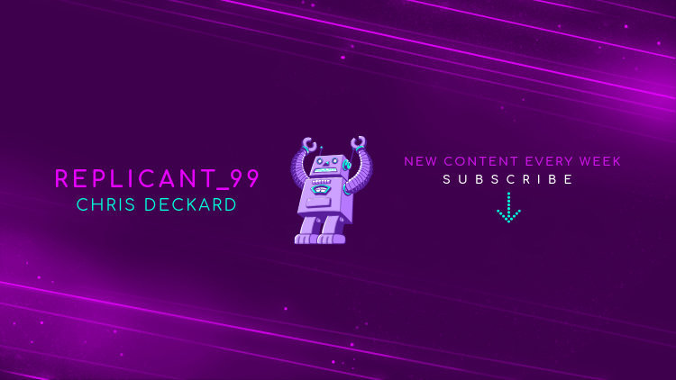 Placeit - YouTube Banner Template with a Robot Clipart