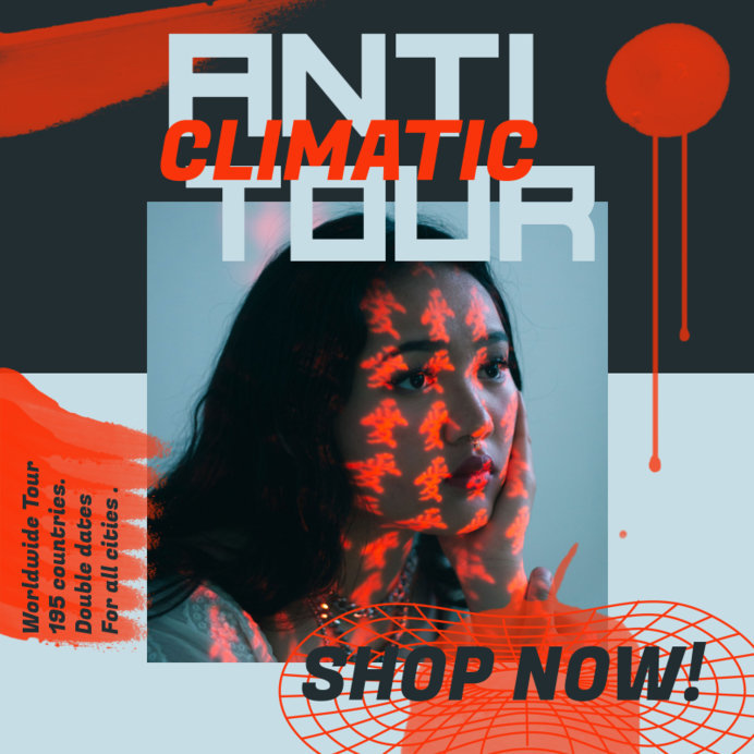 Placeit - Anti Design-Styled Instagram Post Creator Featuring Bold Typeface