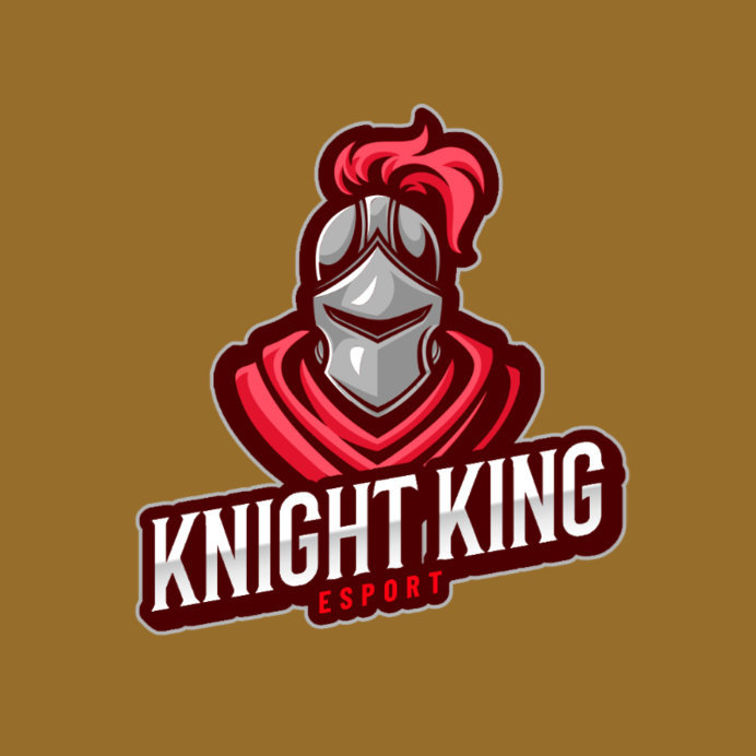 Placeit - Gaming Logo Creator Featuring a Medieval Knight Graphic