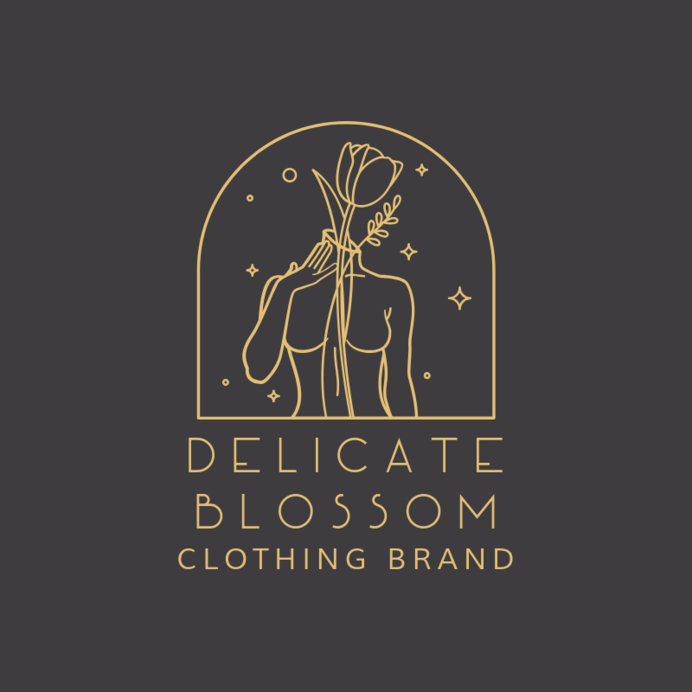 Placeit - Clothing Brand Logo Maker Featuring a Female Body Silhouette