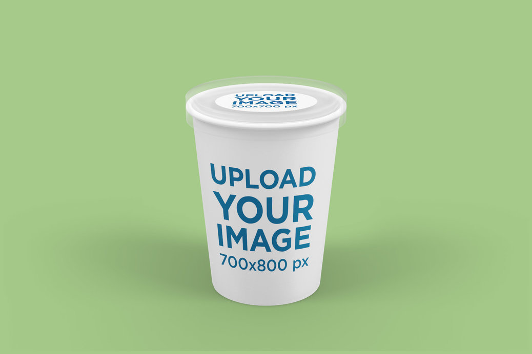 Placeit - Packaging Mockup Featuring a Large Food Cup