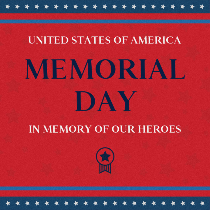 Placeit - Patriotic Facebook Post Design Template to Celebrate Memorial Day