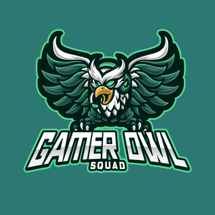 Placeit - Gaming Logo Maker Featuring a Tough-Looking Bird