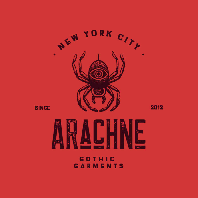 Placeit - Clothing Brand Logo Maker with a Spider Clipart