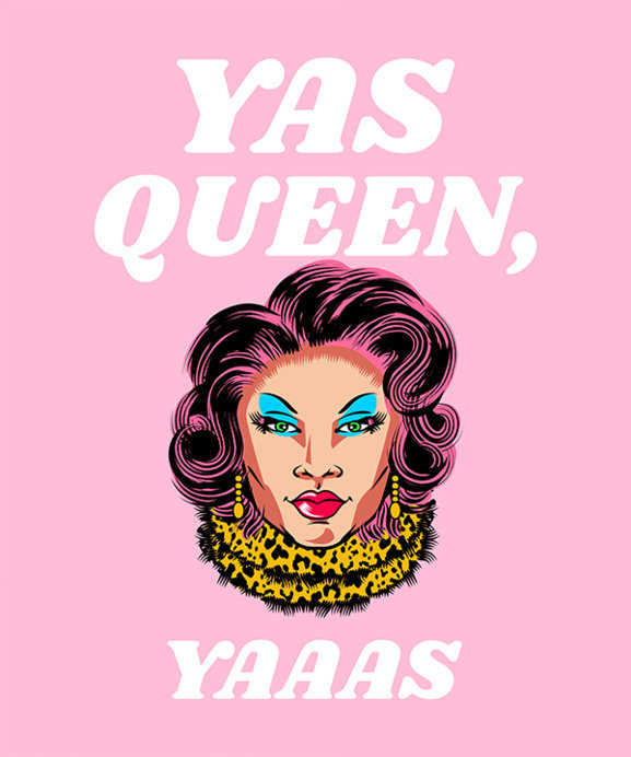 Placeit - T-Shirt Design Maker Featuring Drag Queen Illustrations