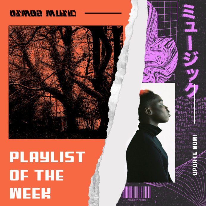 Placeit - Instagram Post Creator for a Weekly Music Playlist Recommendation