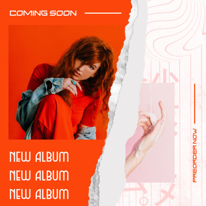 Placeit - Instagram Post Template for a New Album Announcement Post