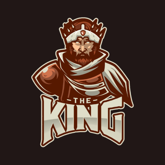 Placeit - Gaming Logo Maker Featuring a Medieval King Character