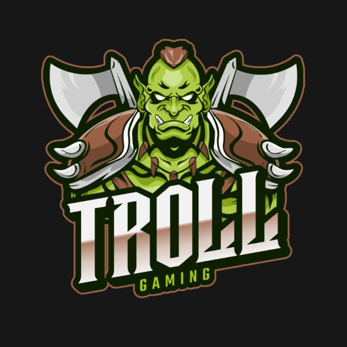 Placeit - Gaming Logo Creator Featuring an Evil Troll Character