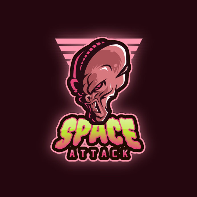 Placeit - Gaming Logo Template of an Evil Alien