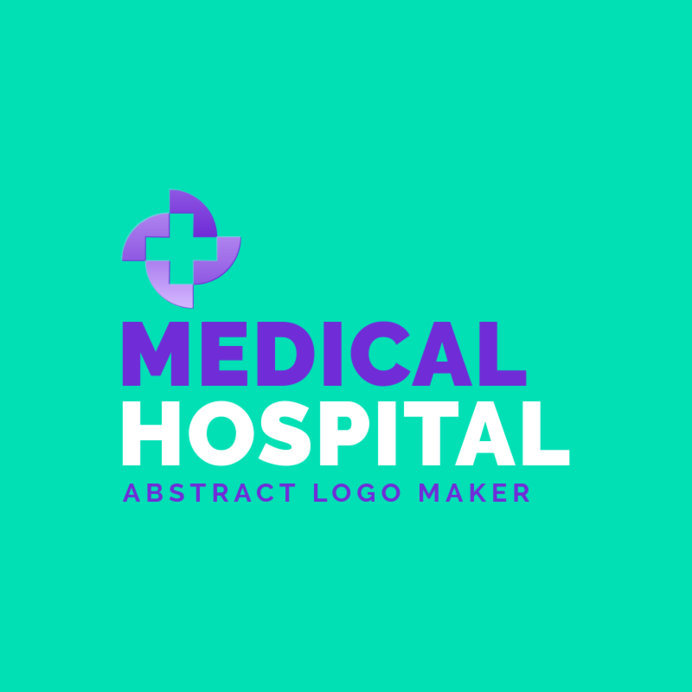 Placeit - Logo Creator for a Hospital with a Modern Cross Graphic