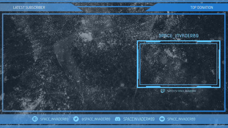 Placeit - Stream Overlay Template for OBS with a Minimal Futuristic Style