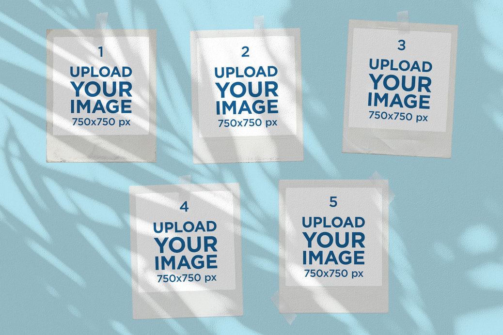 Placeit - Moodboard Mockup Featuring Film Frame Pictures